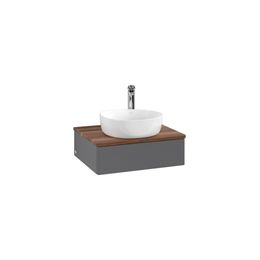 Villeroy & Boch V&B Waschtischunterschrank ohne Frontstruktur Antao 60x19x50cm, HL, WBP w wa, Anthrac. m Lac ; Villeroy & Boch (K07052GK)