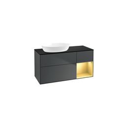 Villeroy & Boch V&B Waschtischunterschrank Wandbeleuchtung Finion 120cm, Pl b m, Rg g m Lac, md bl. m Lac ; Villeroy & Boch (GA52HFHG)