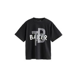 Baker by Ted Baker T-Shirt Jungen Gr&ouml;&szlig;e 116 grau / schwarz / wei&szlig;