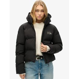 Superdry & Co Jacke Damen Gr&ouml;&szlig;e XL taupe / schwarz / wei&szlig; Winterjacke