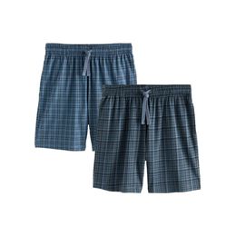 next Pyjamashorts Herren Gr&ouml;&szlig;e XXXL navy / enzian / himmelblau / wei&szlig;