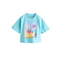 next Shirt girl Blue size 3-6 mths