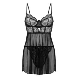 Hunkem&ouml;ller Hunkem&ouml;ller Negligee 'Isabelle' female Black size 85