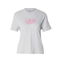 Calvin Klein Jeans T-Shirt Damen Gr&ouml;&szlig;e XXL hellgrau / pink