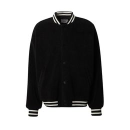 DAN FOX APPAREL Jacke 'Tyler' Herren Gr&ouml;&szlig;e S schwarz / wei&szlig;