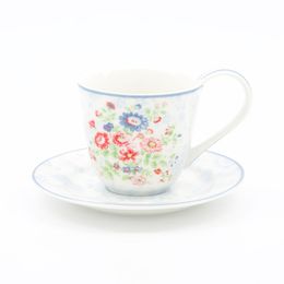 GreenGate 2-teiliges mehrfarbiges Set aus Tasse & Untertasse