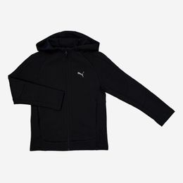 Puma Schwarze Kapuzenjacke mit Logo