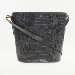 Windsor Graue Schultertasche in Reptiloptik