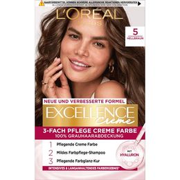 L'OR&Eacute;AL PARiS EXCELLENCE Creme Haarfarbe 5 Hellbraun