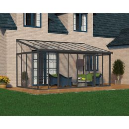 Palram-Canopia Wintergarten 'Sanremo' anthrazit 294 x 556 cm Polycarbonat transparent