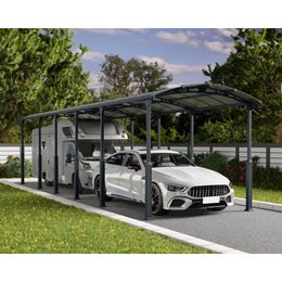 Palram-Canopia Caravan-Carport 'Alpine' anthrazit 359 x 1290 cm Polycarbonat grau