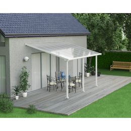 Palram-Canopia Terrassen&uuml;berdachung 'Olympia' wei&szlig; 294 x 425 cm Polycarbonat transparent