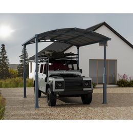 Palram-Canopia Caravan-Carport 'Alpine' anthrazit 359 x 435 cm Polycarbonat grau