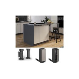 VICCO Regalinselunterschrank Fame-Line Anthrazit Grau-Beige gerahmt 30 cm