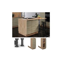 VICCO Regalinselunterschrank Fame-Line Eiche gefr&auml;st 30 cm