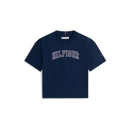 Tommy Hilfiger T-Shirt 'VARSITY' M&auml;dchen Gr&ouml;&szlig;e 122 blau / wei&szlig;