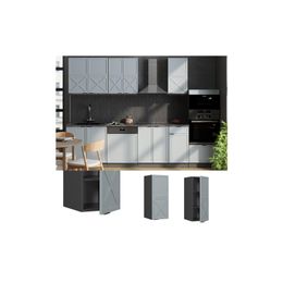 VICCO H&auml;ngeschrank Fame-Line Anthrazit Hellblau-Grau gerahmt 30 cm