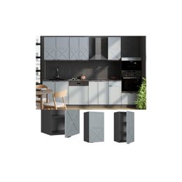 VICCO H&auml;ngeschrank Fame-Line Anthrazit Hellblau-Grau gerahmt 40 cm
