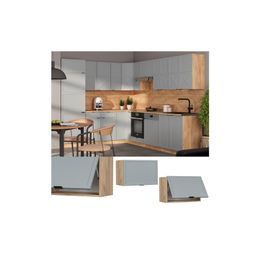 VICCO H&auml;ngeschrank Fame-Line Eiche Hellblau-Grau gerahmt 60 cm flach