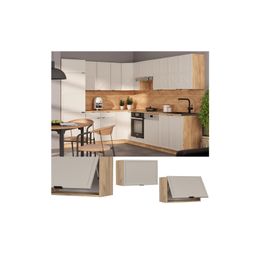 VICCO H&auml;ngeschrank Fame-Line Eiche Grau-Beige gerahmt 60 cm flach