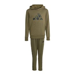 adidas Sportswear Trainingsanzug Jungen Gr&ouml;&szlig;e 152 khaki / oliv / schwarz