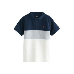 next Poloshirt Jungen Gr&ouml;&szlig;e 110 navy / graumeliert / wei&szlig;