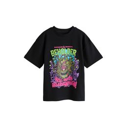 next T-Shirt 'Dungeons & Dragons' Jungen Gr&ouml;&szlig;e 116 hellgr&uuml;n / lila / pink / schwarz