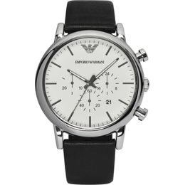 Emporio Armani Uhr 'AR1807' Herren Gr&ouml;&szlig;e One Size schwarz / silber / wei&szlig;