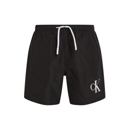Calvin Klein Swimwear Badeshorts Jungen Gr&ouml;&szlig;e 164/176 schwarz / wei&szlig;