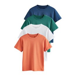 next T-Shirt Jungen Gr&ouml;&szlig;e 134 blau / gr&uuml;n / orange / wei&szlig;