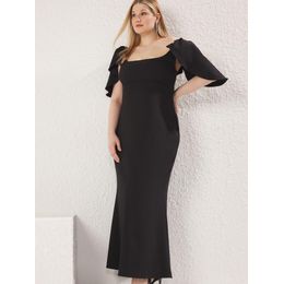 Trendyol Curve Kleid Damen Gr&ouml;&szlig;e 46 schwarz Winterkleid