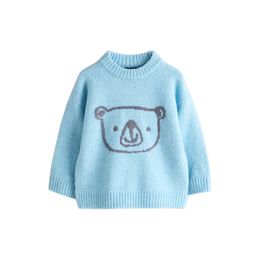 next Pullover Jungen Gr&ouml;&szlig;e 92 hellblau / dunkelgrau