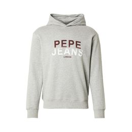 Pepe Jeans Sweatshirt Herren Gr&ouml;&szlig;e XL hellgrau / bordeaux / wei&szlig;