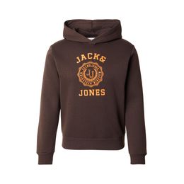 Jack & Jones Jack & Jones Sweatshirt 'JWHVICTO' Herren Gr&ouml;&szlig;e L dunkelbraun / orange / dunkelorange
