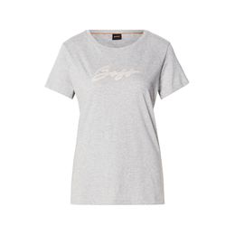 BOSS T-Shirt 'C_Elove_2' Damen Gr&ouml;&szlig;e XS grau / wei&szlig;