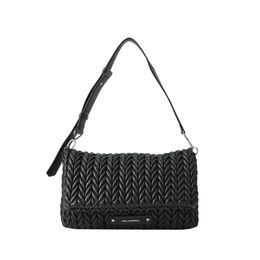 K by KARL LAGERFELD Karl Lagerfeld Schultertasche 'WEAVE' Damen Gr&ouml;&szlig;e One Size schwarz / silber