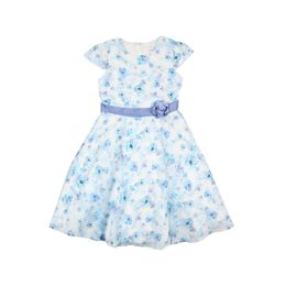 Danamade Kleid M&auml;dchen Gr&ouml;&szlig;e 134 blau / wei&szlig;