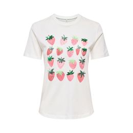 Only T-Shirt 'ONLKITA' Damen Gr&ouml;&szlig;e S gr&uuml;n / mint / rosa / wei&szlig;