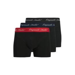 Jack & Jones Jack & Jones Boxershorts 'JACNORREBRO' Herren Gr&ouml;&szlig;e L dunkelblau / rot / schwarz