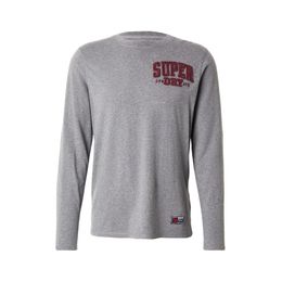 Superdry & Co Shirt 'Vintage Athletic' Herren Gr&ouml;&szlig;e S graumeliert / bordeaux