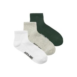 Jack & Jones Jack & Jones Socken 'JACNATE' Herren Gr&ouml;&szlig;e 41/46 grau / tanne / schwarz / wei&szlig;