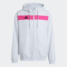adidas Performance Trainingsjacke 'Tiro 25 Essentials' Herren Gr&ouml;&szlig;e L hellgrau / pink / schwarz