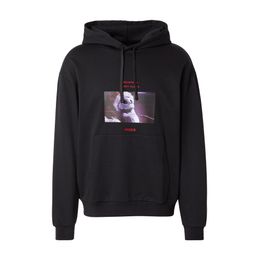 Hugo Sweatshirt 'Diskellington_NBC' Herren Gr&ouml;&szlig;e L helllila / dunkellila / cranberry / schwarz