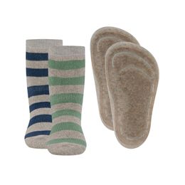 Ewers Stoppersocken Ringel 2er Pack Jungen Gr&ouml;&szlig;e 23.5 bunt