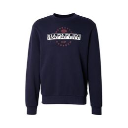 Napapijri Sweatshirt 'BANDER C' Herren Gr&ouml;&szlig;e S marine / rot / wei&szlig;