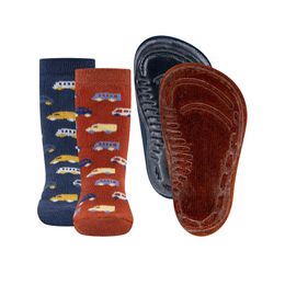 Ewers Stoppersocken 2er Pack Autos Jungen Gr&ouml;&szlig;e 23.5 bunt