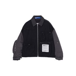 KARL LAGERFELD JEANS Jacke 'ATELIER' Herren Gr&ouml;&szlig;e M dunkelgrau / schwarz Sommerjacke