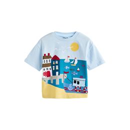 next T-Shirt Jungen Gr&ouml;&szlig;e 68 hellblau / zitrone / petrol / dunkelrot