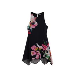 Desigual Kleid Damen Gr&ouml;&szlig;e 34 t&uuml;rkis / rosa / schwarz / wei&szlig; Winterkleid