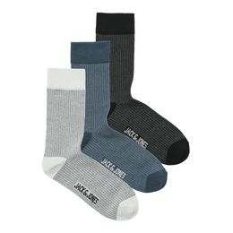 Jack & Jones Jack & Jones Socken 'JACBRYAN BIRD EYE' Herren Gr&ouml;&szlig;e 41/46 dunkelblau / schwarz / wei&szlig;